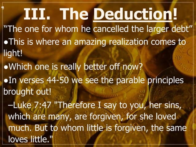 The Parable of the Two Debtors! | PPTX