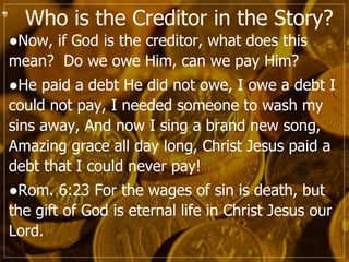 The Parable of the Two Debtors! | PPTX