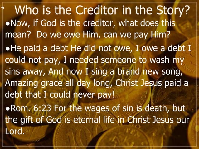 The Parable of the Two Debtors! | PPT