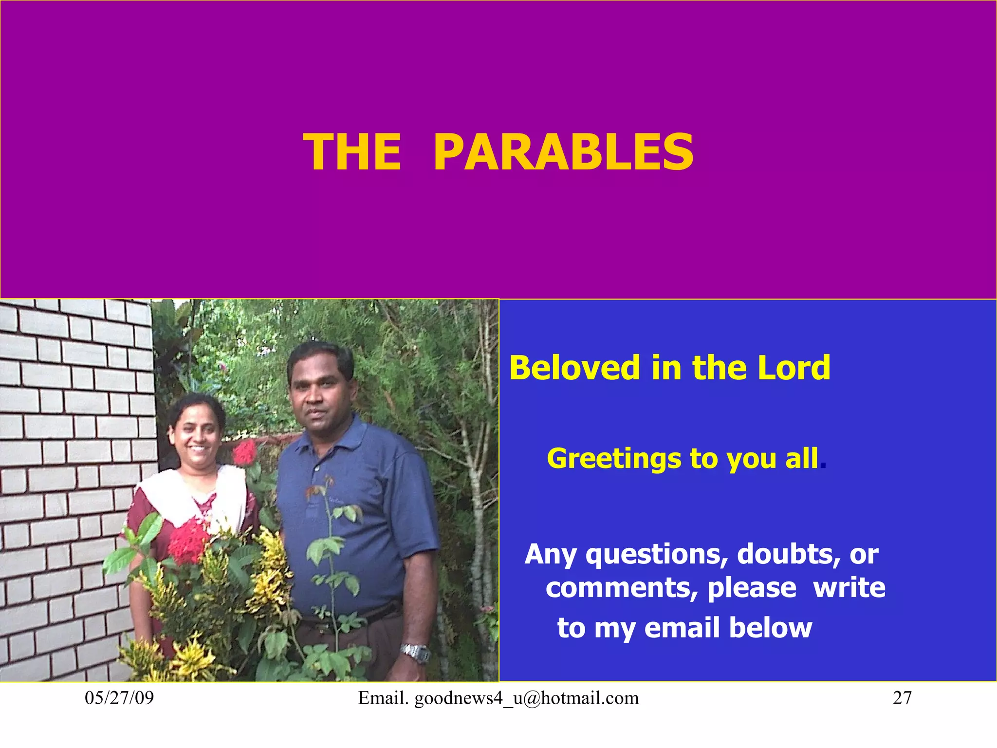 The Parables | PPT