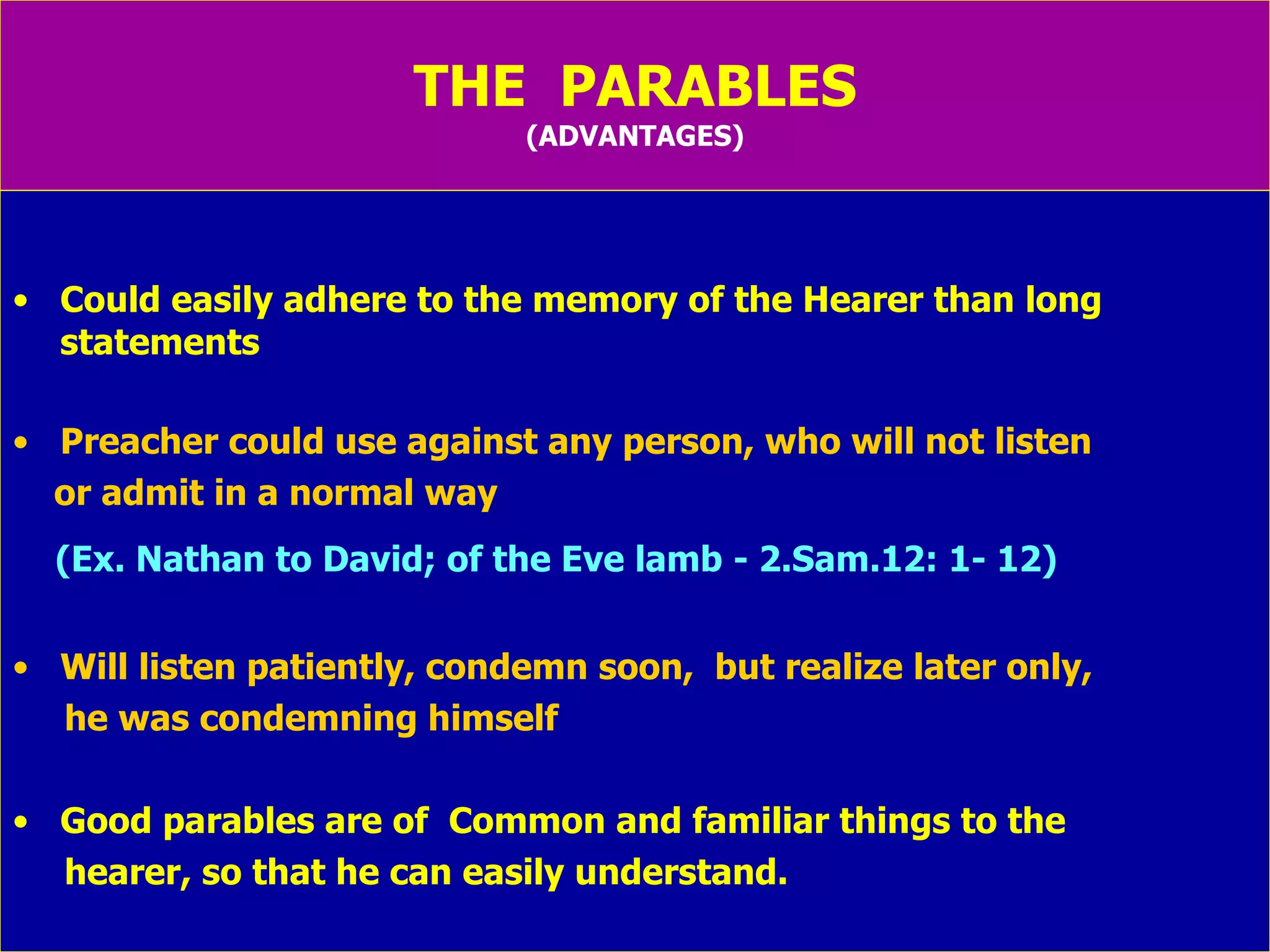 The Parables | PPT
