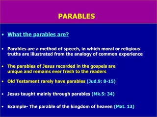 The Parables | PPT