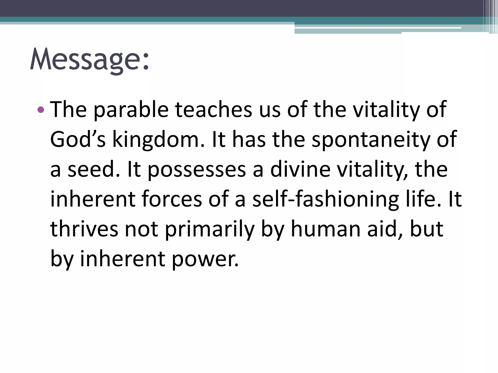 The parables of jesus | PPTX