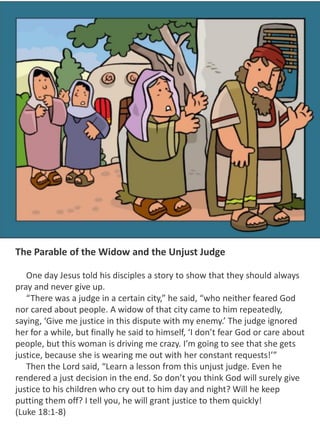 The Parables of Jesus for Children | PDF