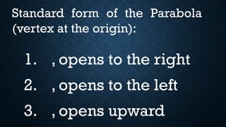 The Parabola - General and Standard Form.pptx