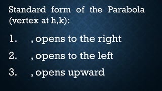 The Parabola - General and Standard Form.pptx