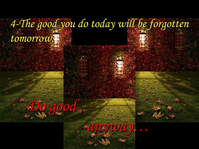 The Paradoxical Commandments | PPS | Spirituality | Religion & Spirituality