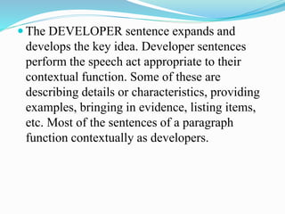 The paragraph as structure | PPT