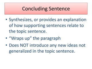 The paragraph eng 121 | PPT