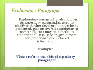 The paragraph | PPTX