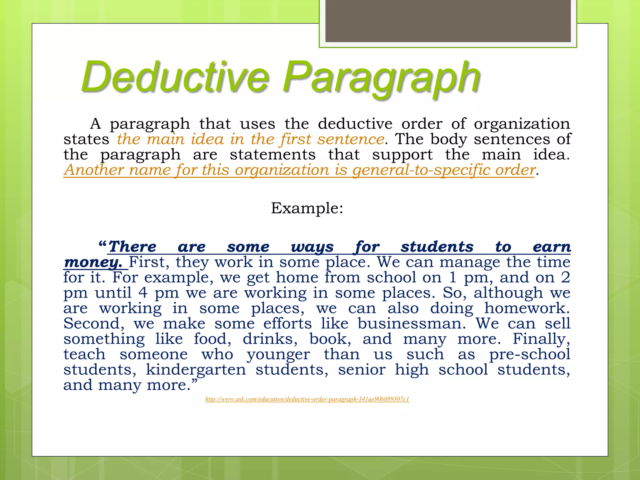 The paragraph | PPTX