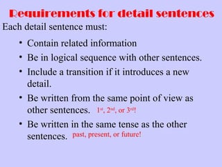 The paragraph notes | PPT