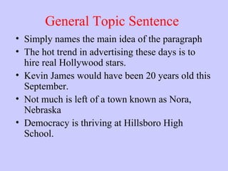 The paragraph notes | PPT