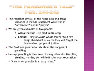 The pardoner’s tale 1 | PPT