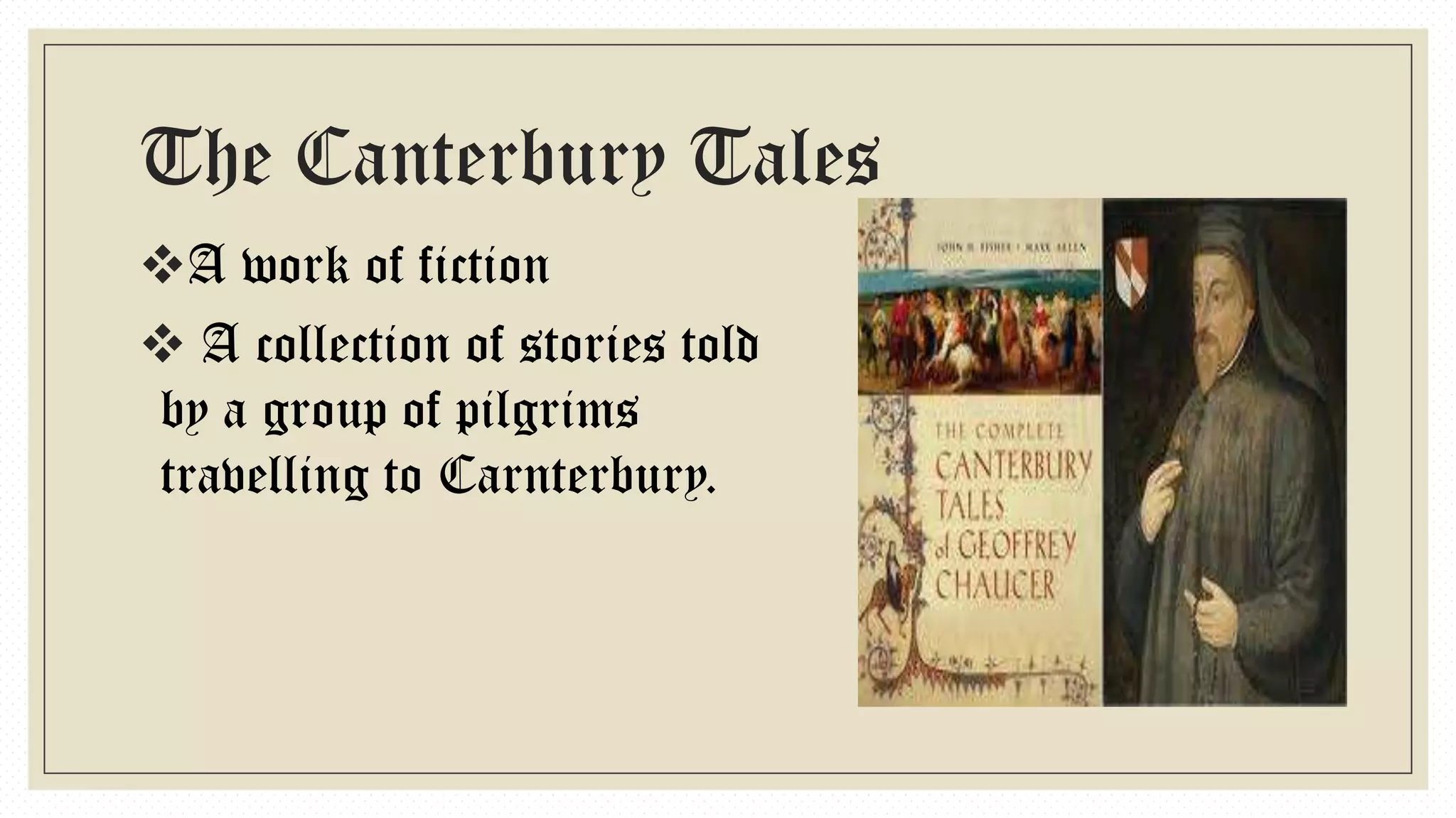 The pardoner’s Tale by Geoffrey Chaucer (Introduction) | PPT