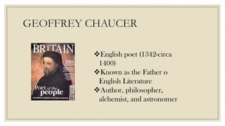 The pardoner’s Tale by Geoffrey Chaucer (Introduction) | PPT