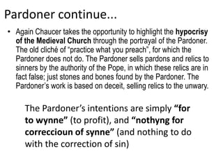 The pardoner’s tale presentaton | PPTX
