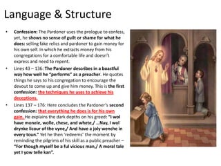 The pardoner’s tale presentaton | PPTX