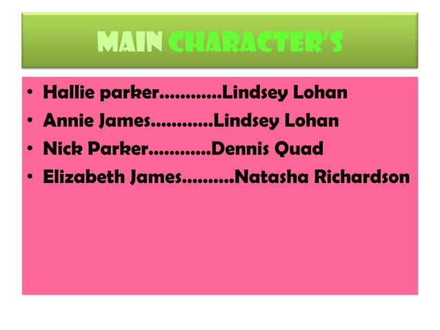 The Parent Trap | PPTX