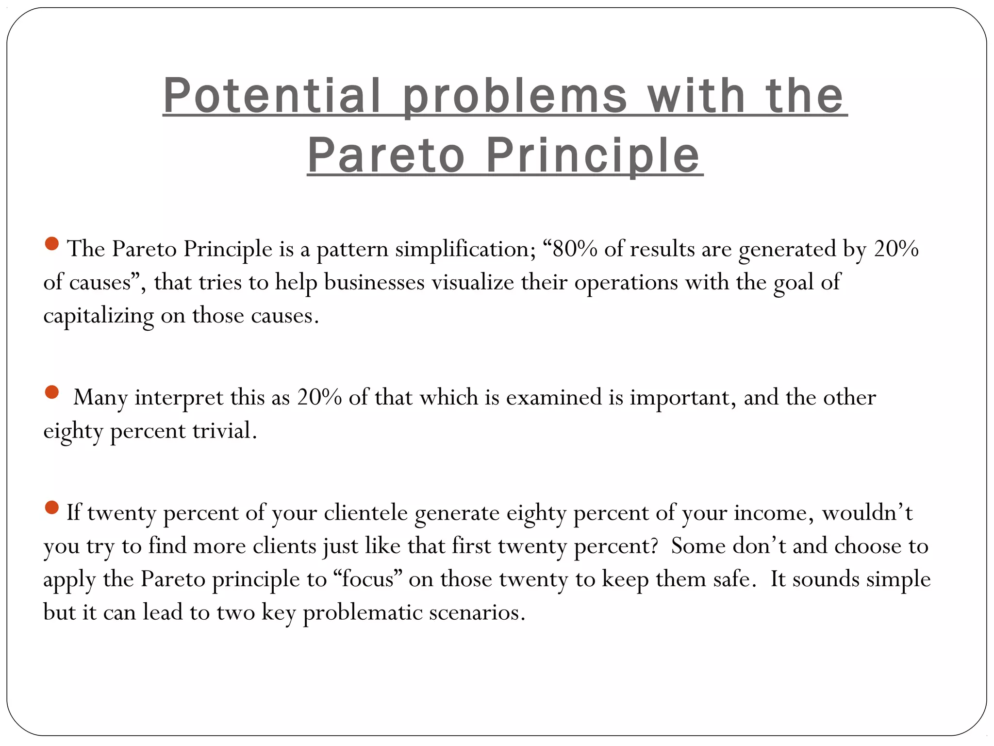 The Pareto Principle -Project 3 -Team 2 | PPT