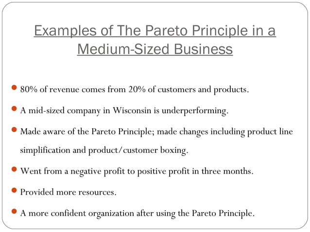 The Pareto Principle -Project 3 -Team 2 | PPT