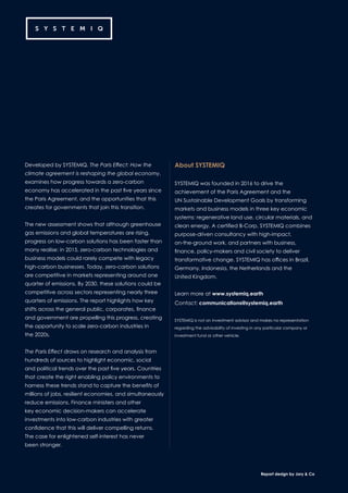 The Paris Effect Executive Summary | PDF