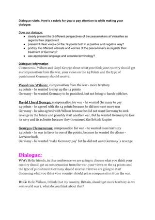 The paris peace conference. campion perez muñiz | PDF