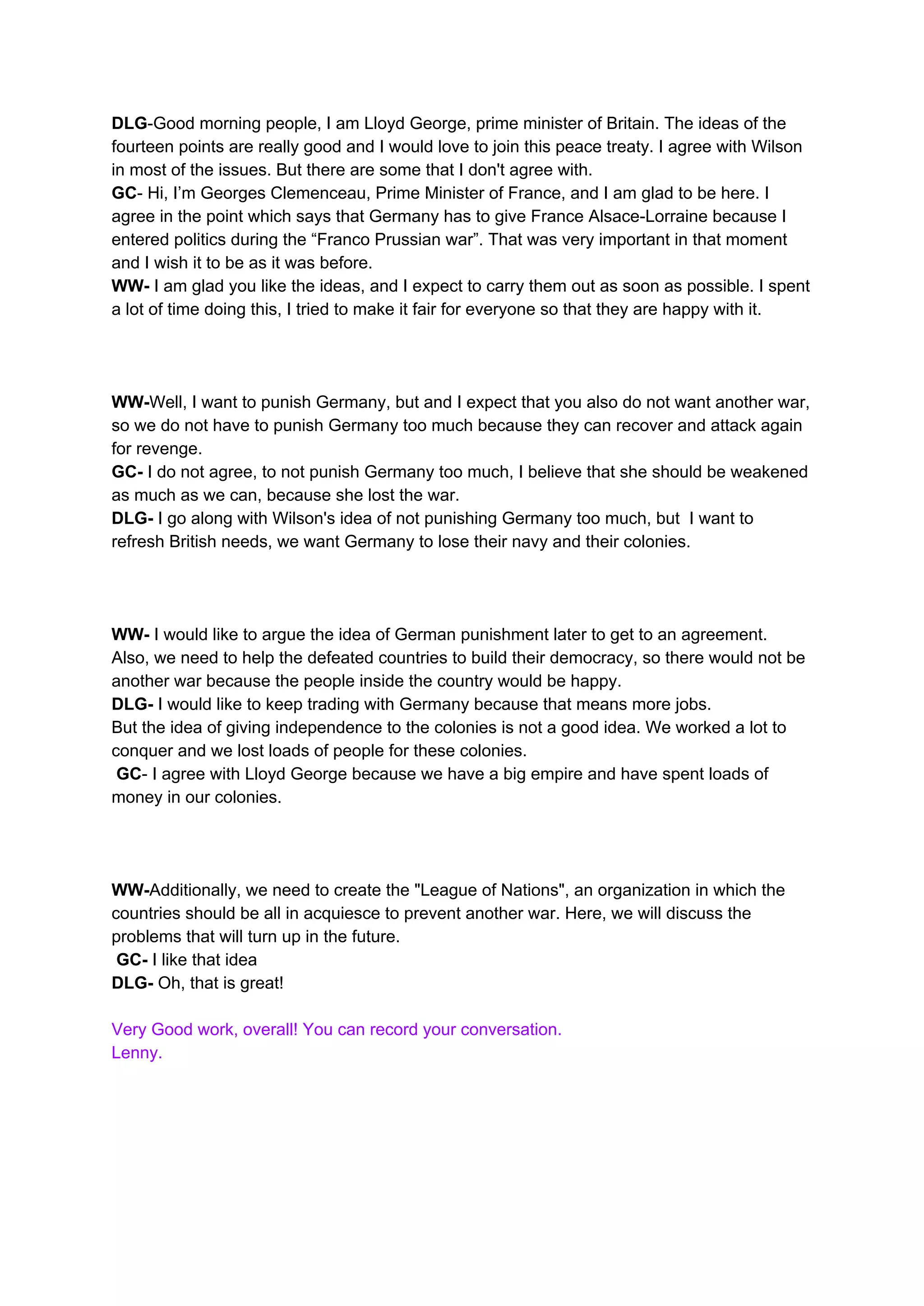 The Paris Peace Conference | PDF