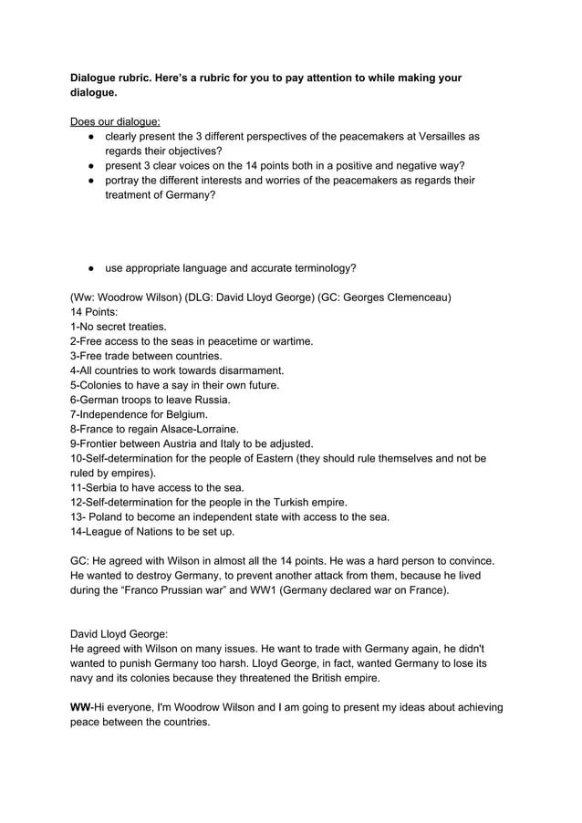 The Paris Peace Conference | PDF