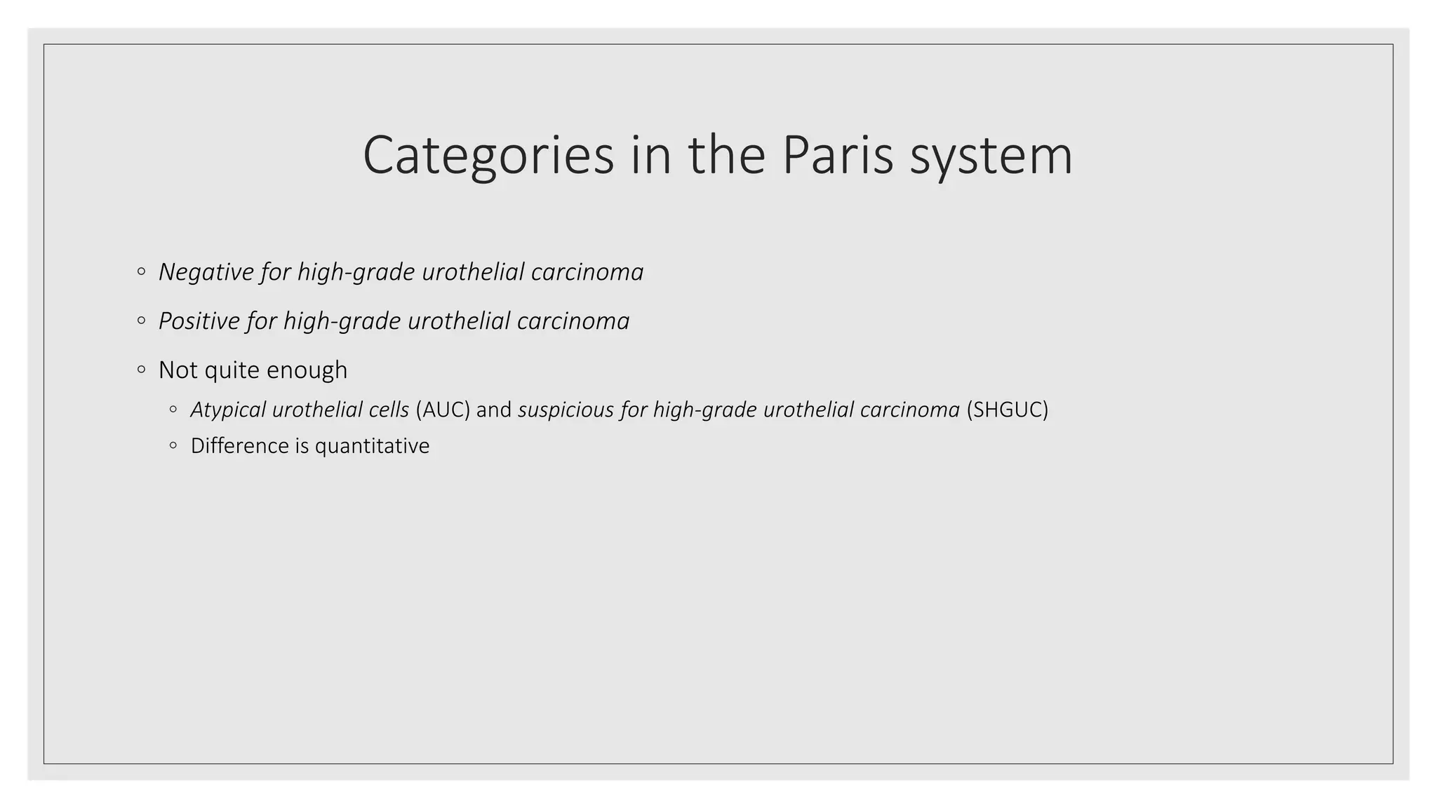 The Paris System for Reporting Urinary Cytology | PPTX