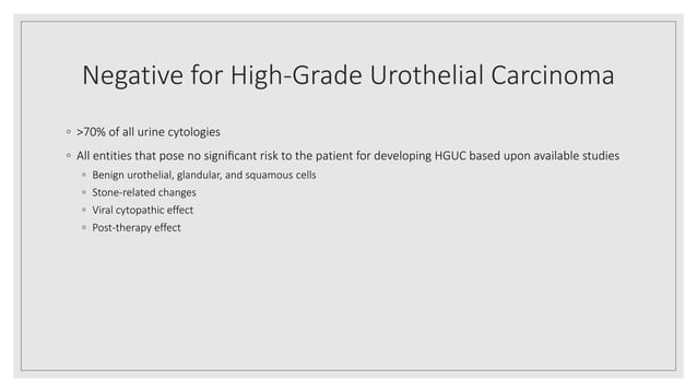 The Paris System for Reporting Urinary Cytology | PPTX | Cancer ...