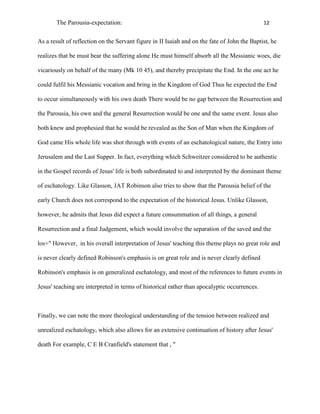 The parousia expectation does it impact evangelization | PDF