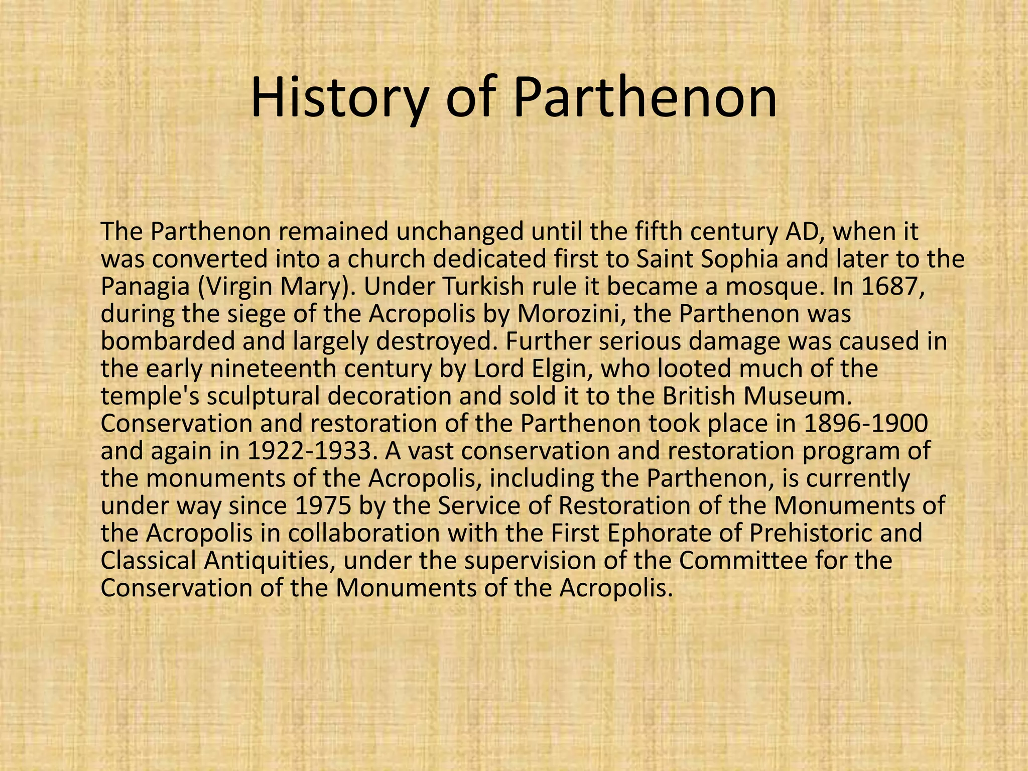 The parthenon | PPTX