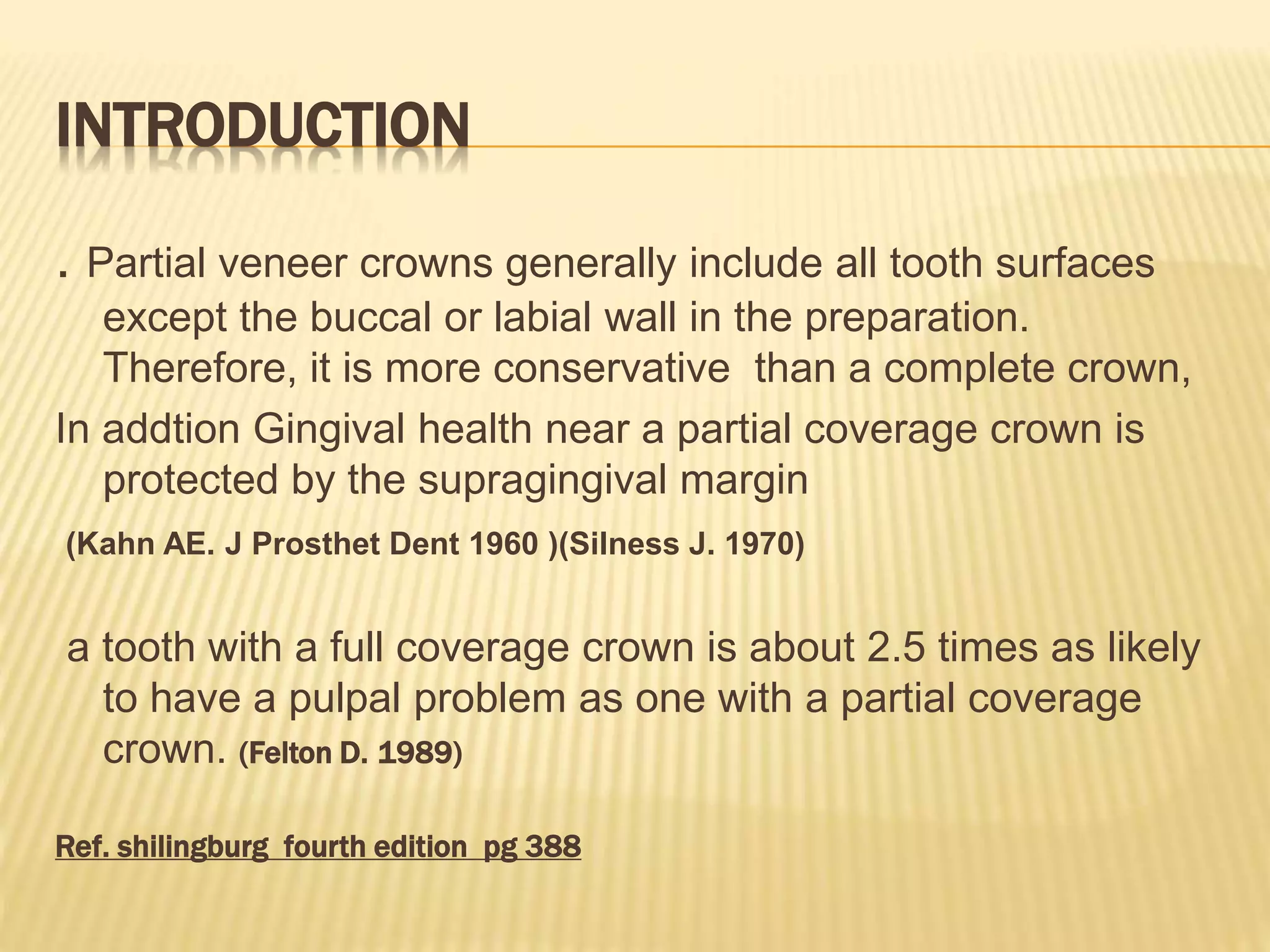 The partial veneer crown , inlay and onlay.pptx
