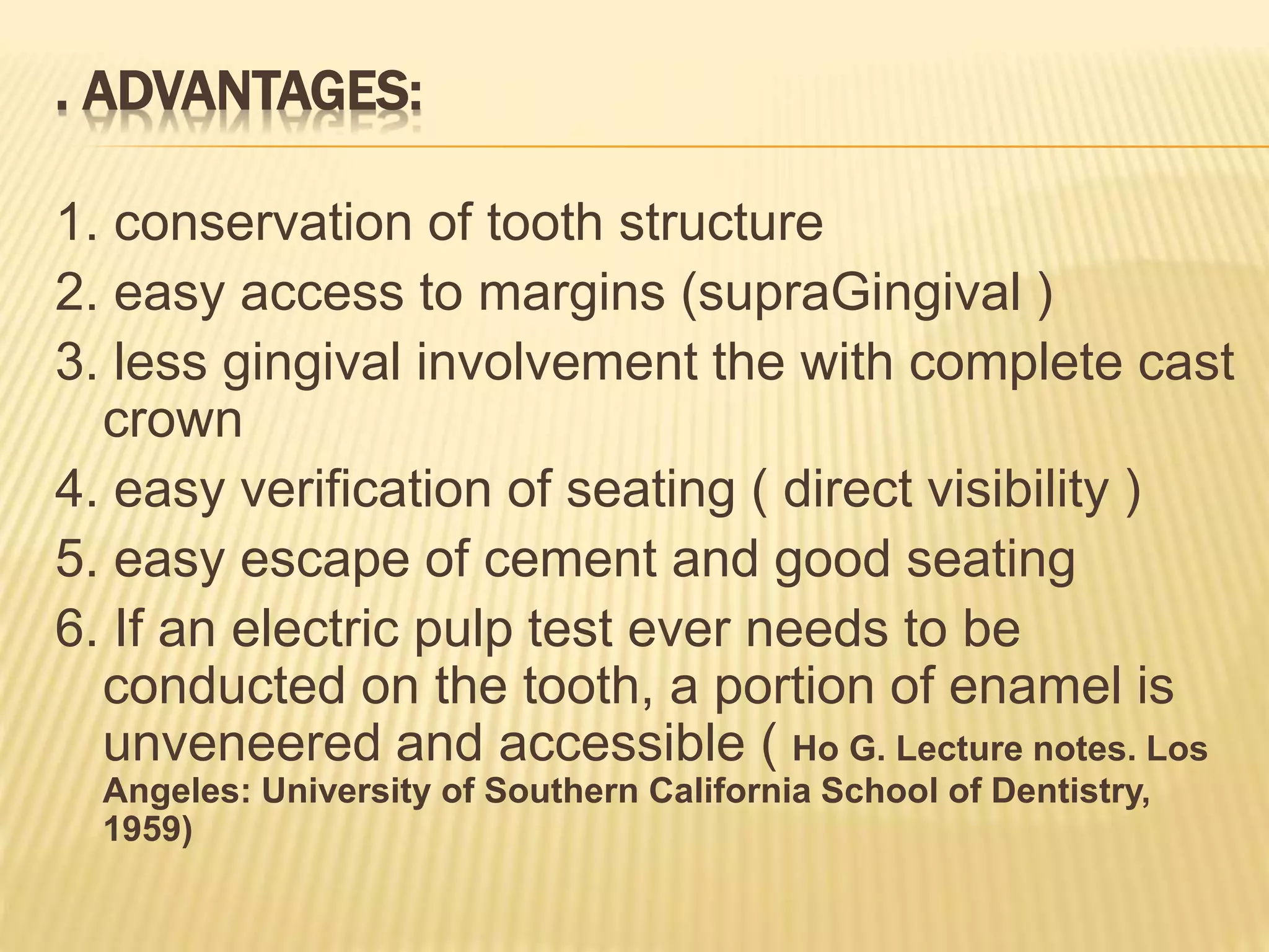 The partial veneer crown , inlay and onlay.pptx