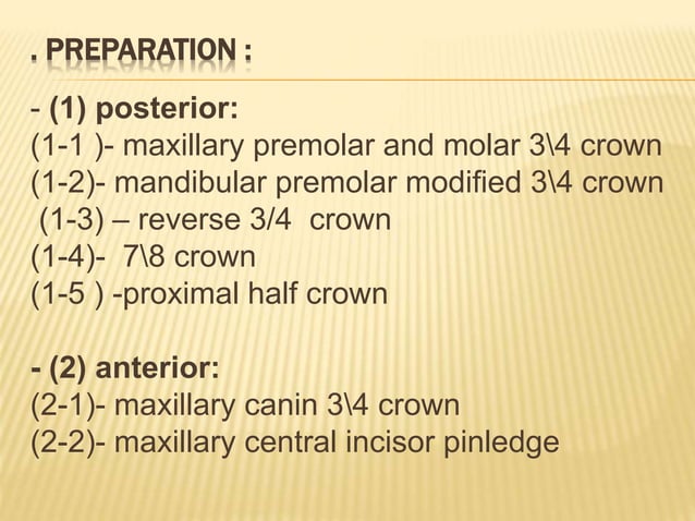 The partial veneer crown , inlay and onlay.pptx | Dental Health ...