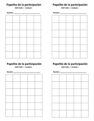 The participation card system (it really works!) | PDF