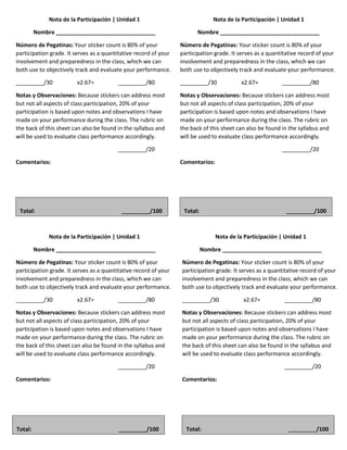 The participation card system (it really works!) | PDF