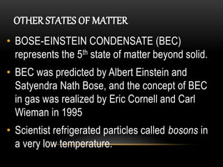 The Particle Nature of Matter | PPTX