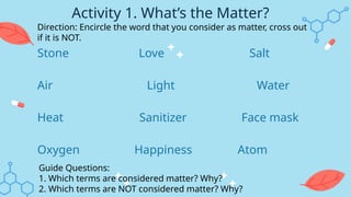 The Particle Nature of Matter(PHASE CHANGES) | PPTX