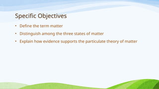 The Particulate Theory of Matter.pptxn4h | PPTX