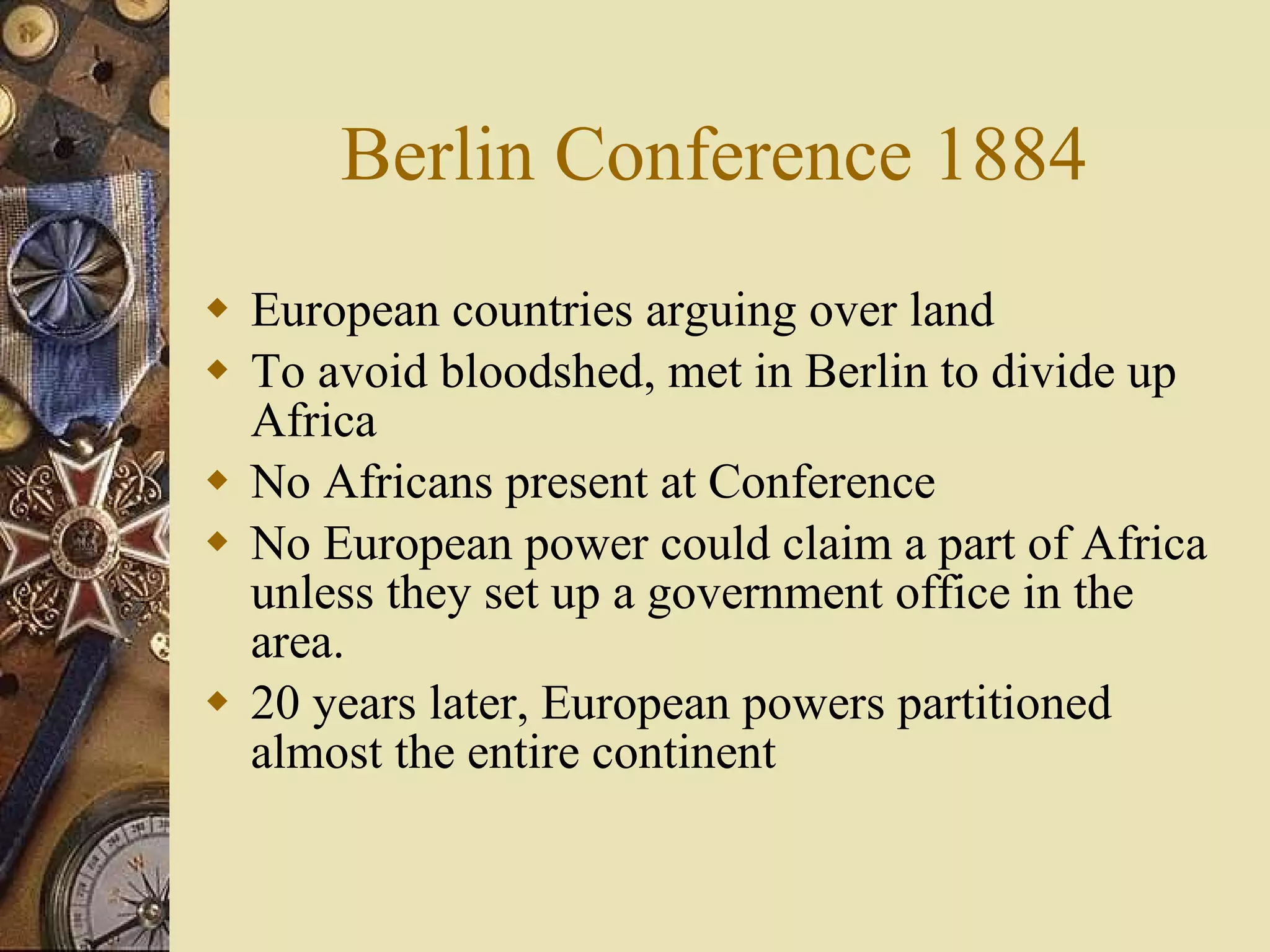 The partition of africa | PPT