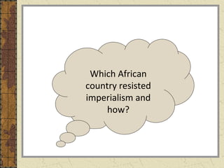 World History - The partition of africa | PPT