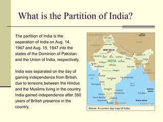 The partition of india | PPT