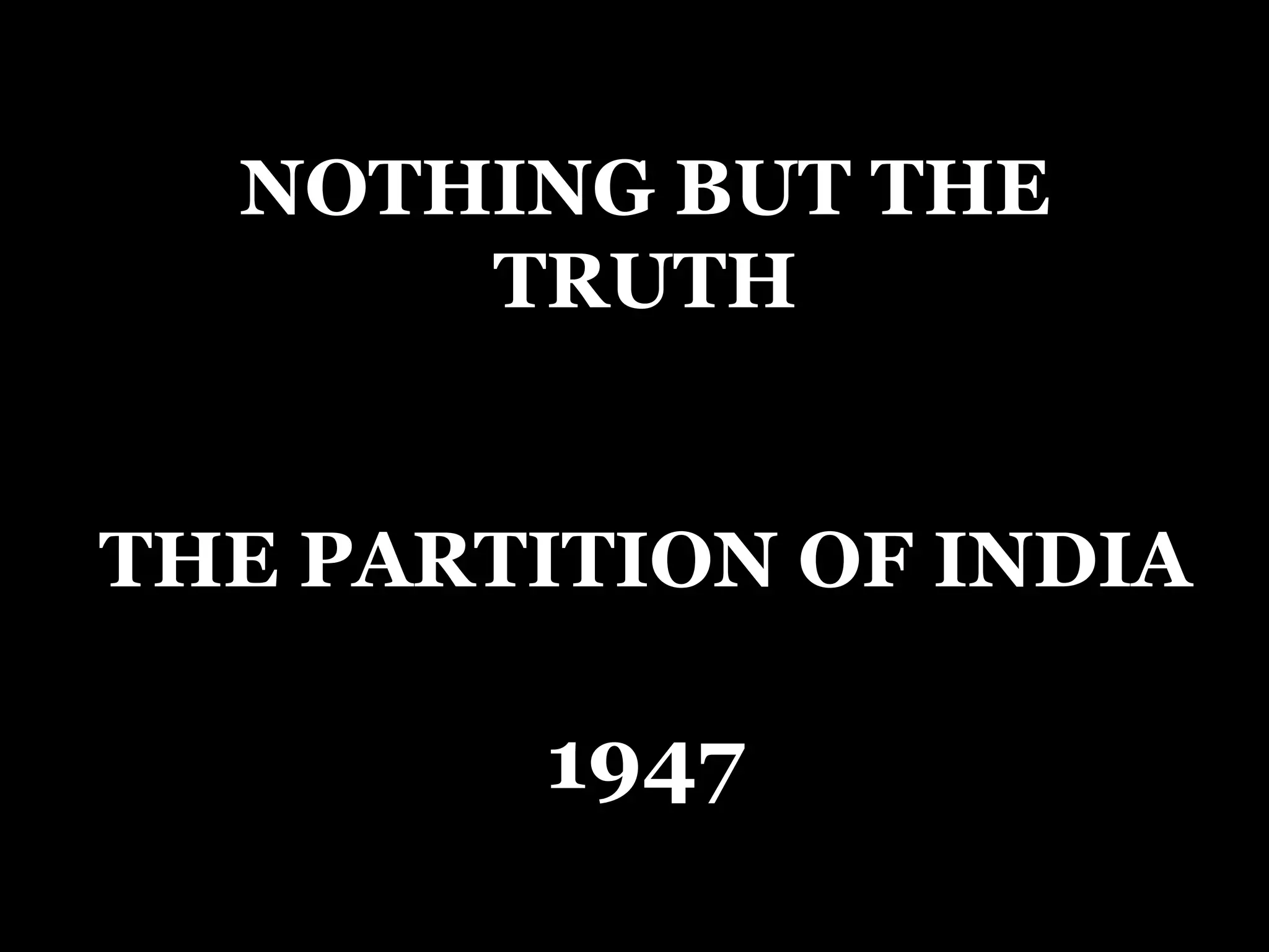 The partition of india 1947 | PPT