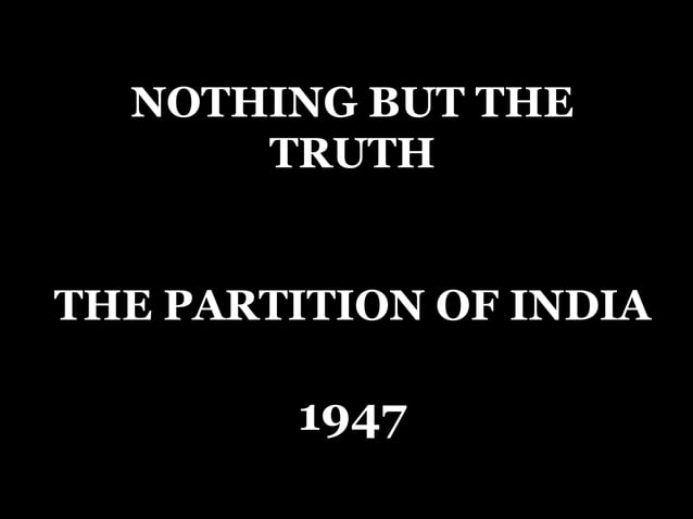 The partition of india 1947 | PPT