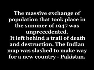 The partition of india 1947 | PPT