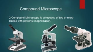 The parts and functions of the compound microscope | PPTX
