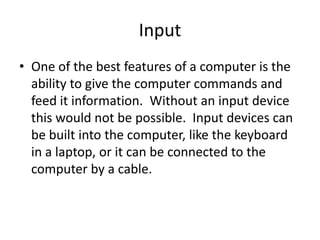 The parts of a computer and how it | PPT