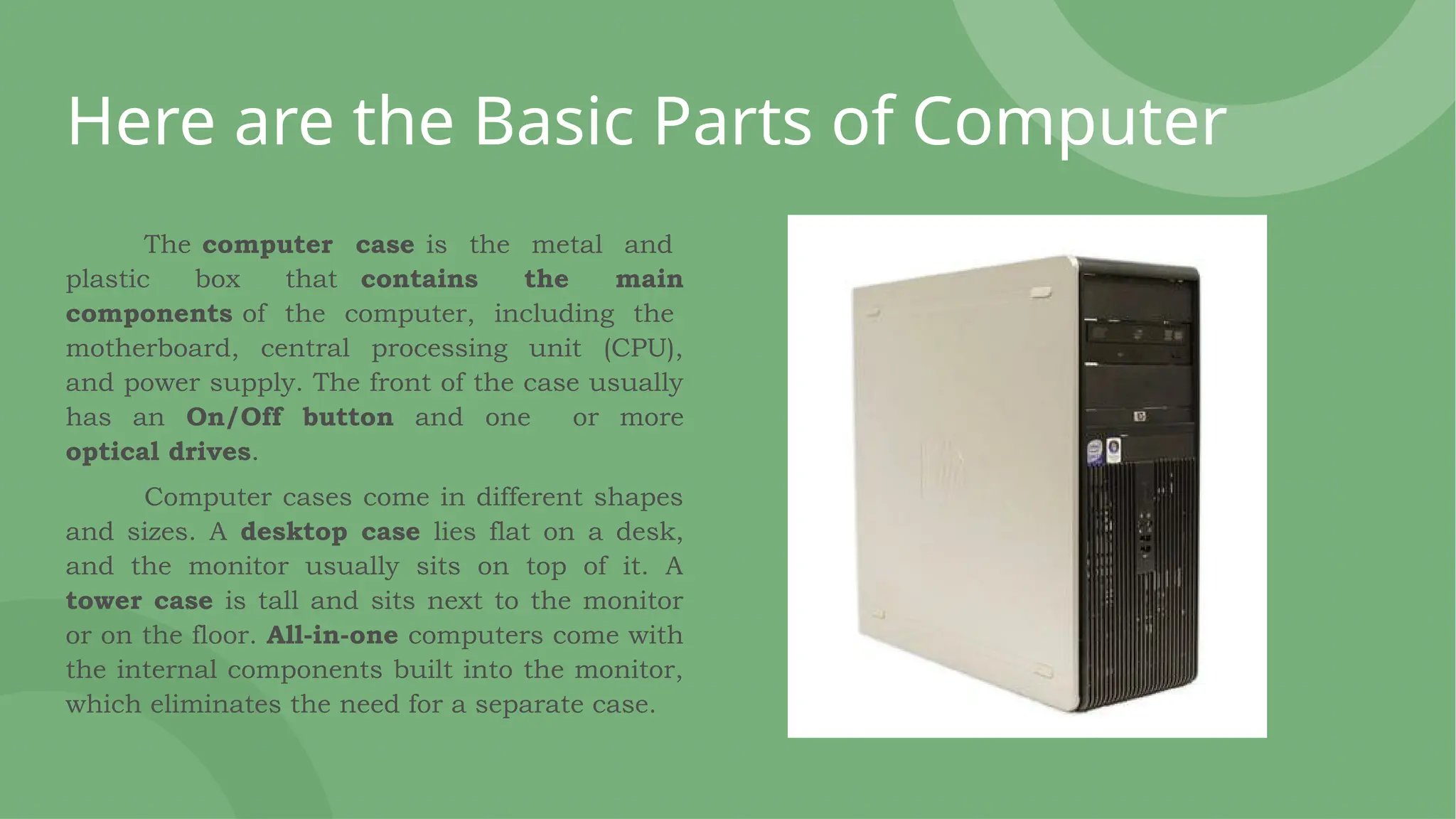 THE PARTS OF THE COMPUTER for grade 9.pptx